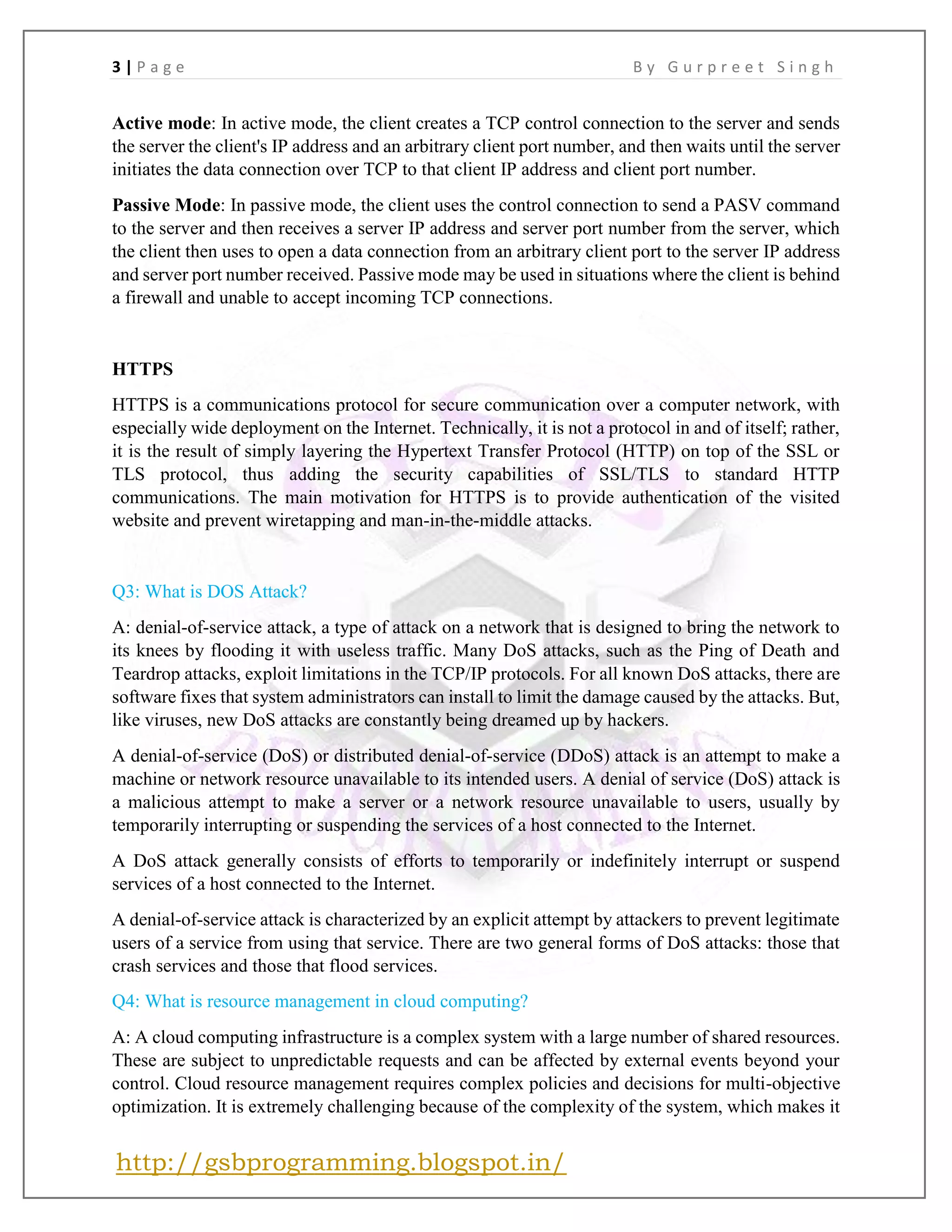 Cloud Computing Assignment 3 | PDF