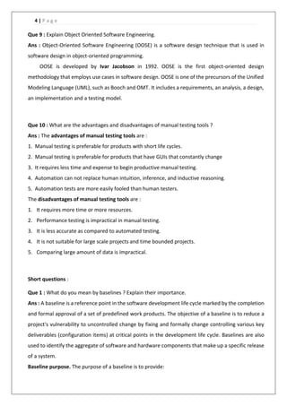 Software Testing and Quality Assurance Assignment 3 | PDF