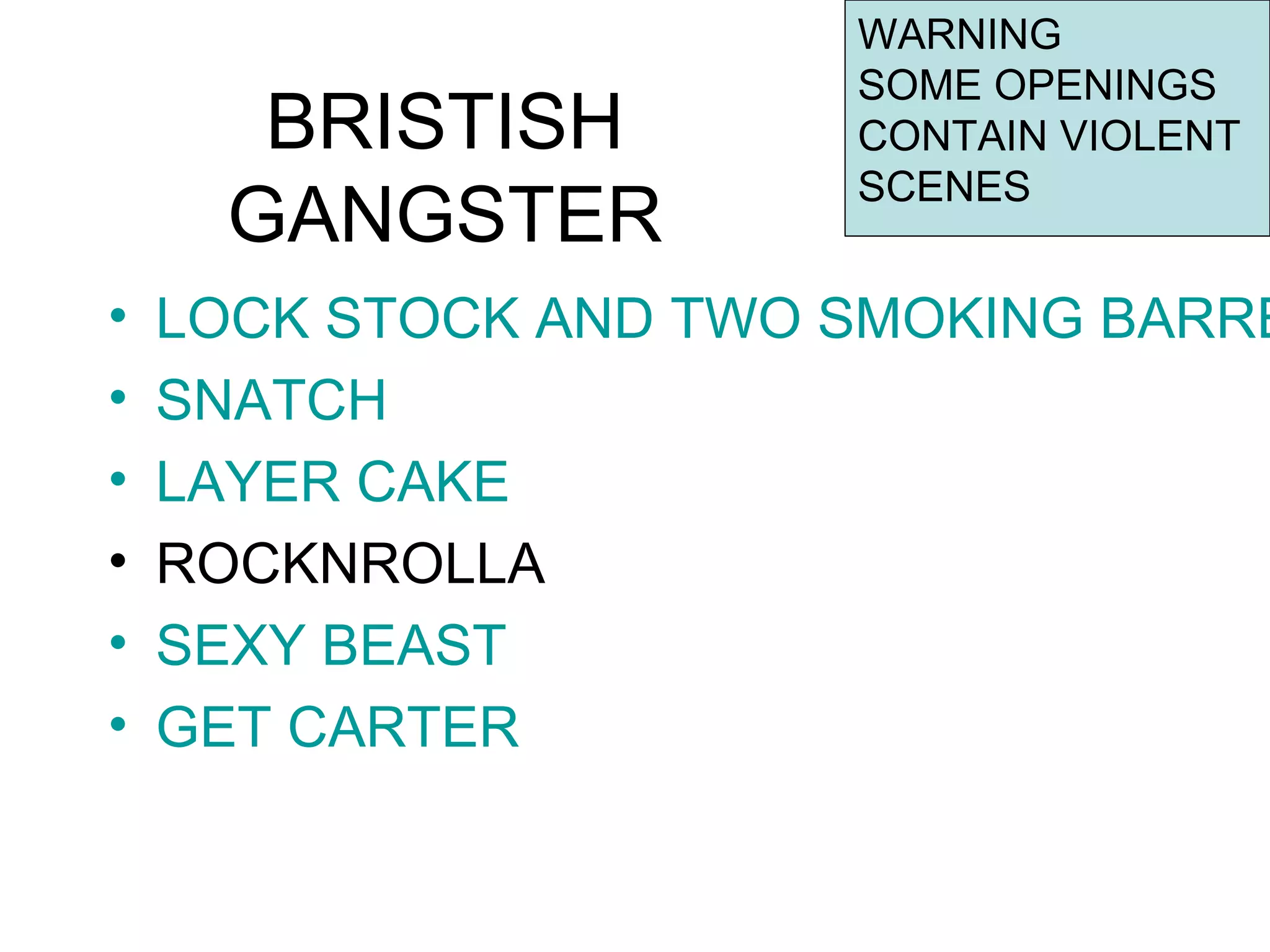 As gangster | PPT