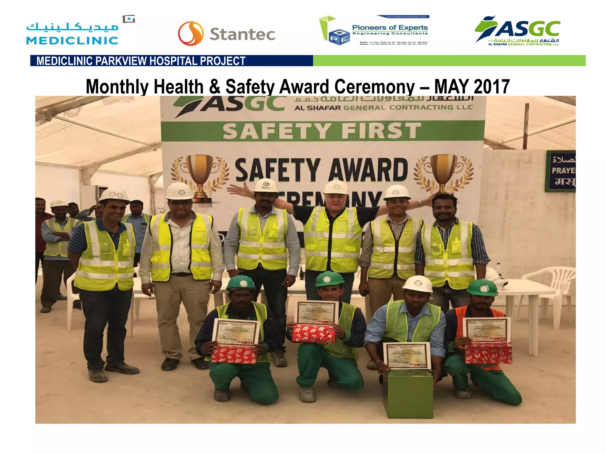 Asgc mediclinic project safety award may-17 | PPT