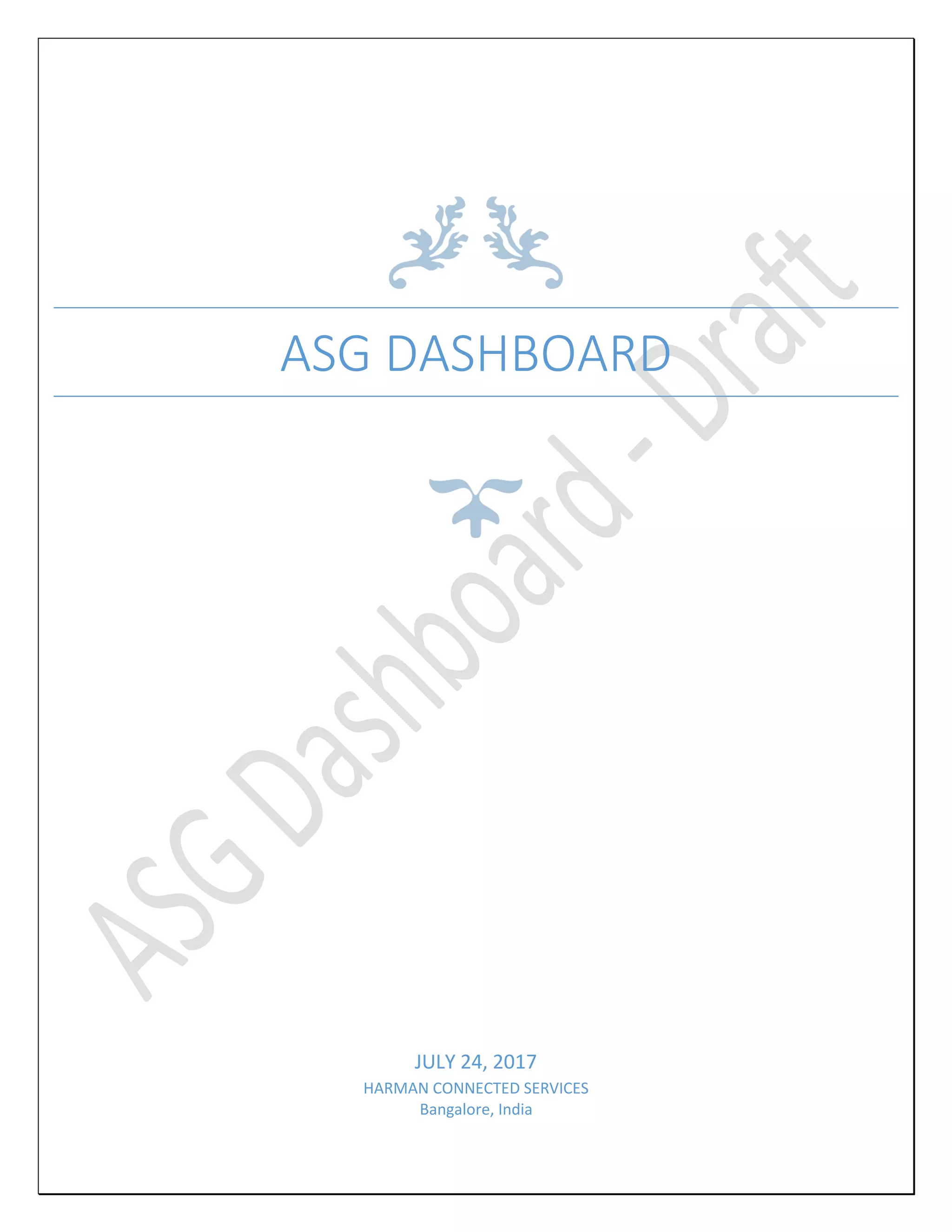 Asg dashboard usage_guide_v1 | PDF | Operating Systems | Computer Software and Applications