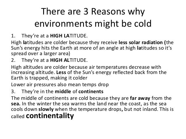 AS Geography (AQA) - Cold Environments