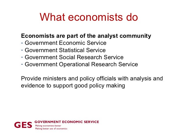 Getting into the Government Economic Service (GES) 2012