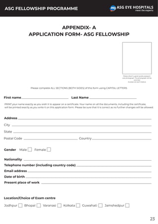 ASG Fellowship Programme | PDF