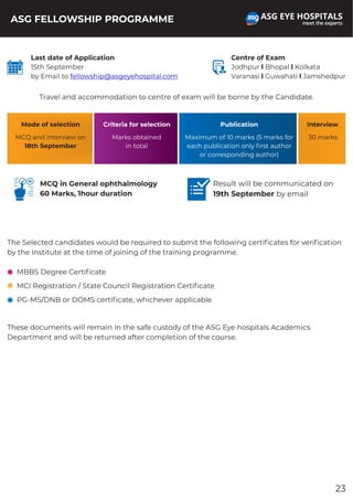 ASG Fellowship Programme | PDF