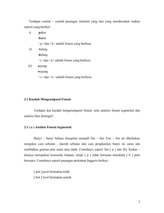 fonetik dan fonologi. | PDF