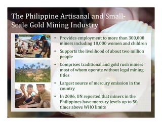 Reducing Mercury Pollution in Small-Scale Gold Mining Philippines 2011-2014 | PDF