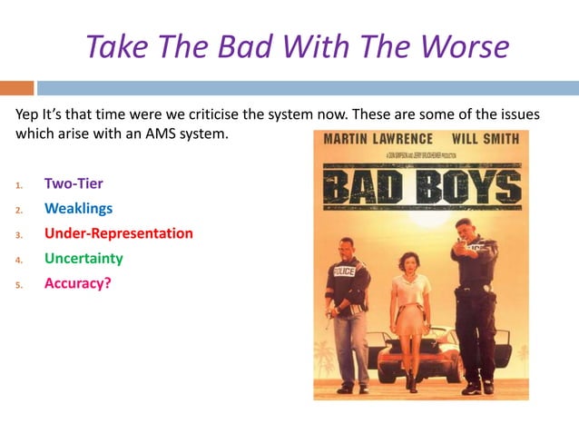 AS Government & Politics - Additional Member System | PPT