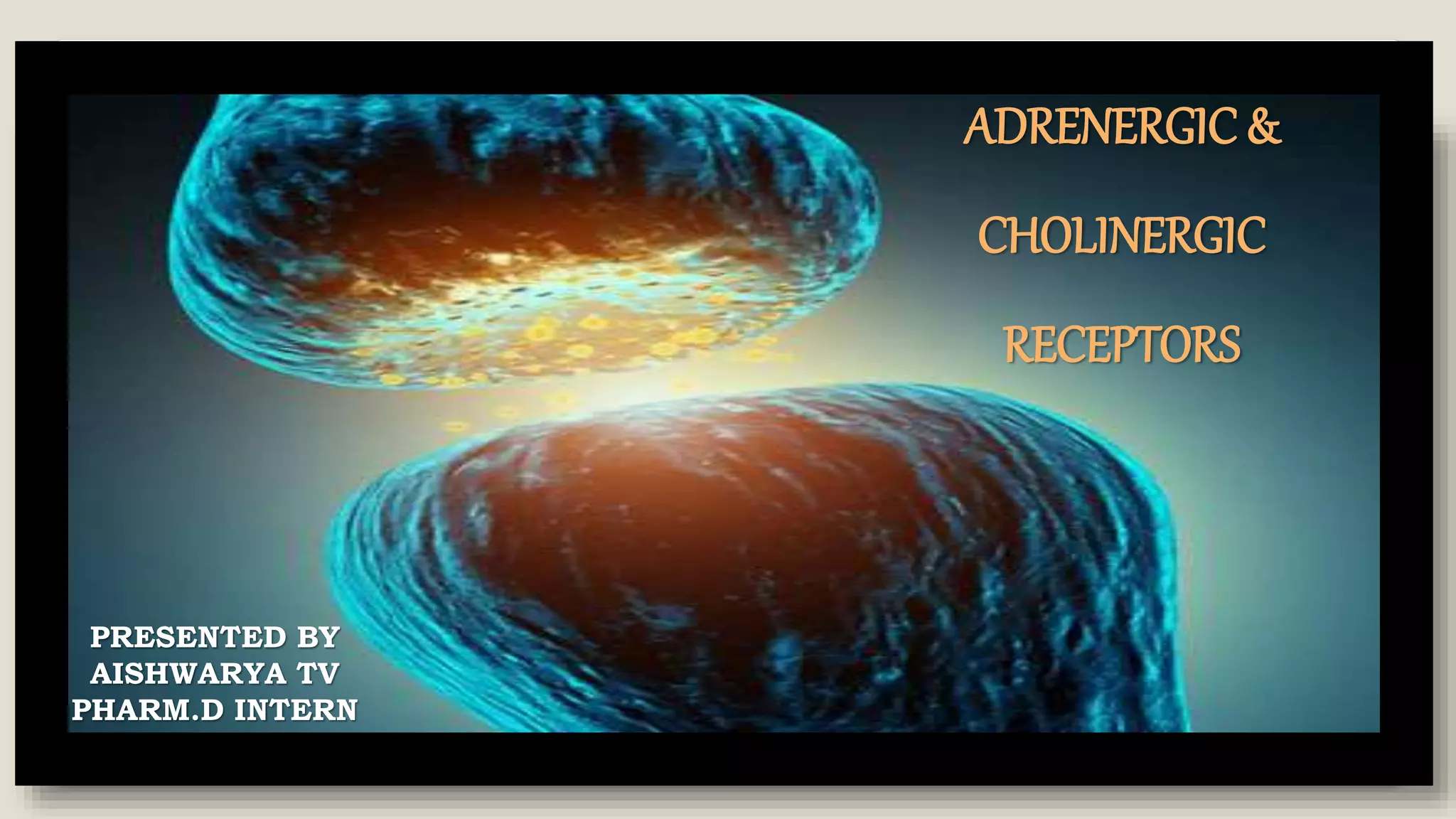 RECEPTORS-ADRENERGIC AND CHOLINERGIC | PPTX