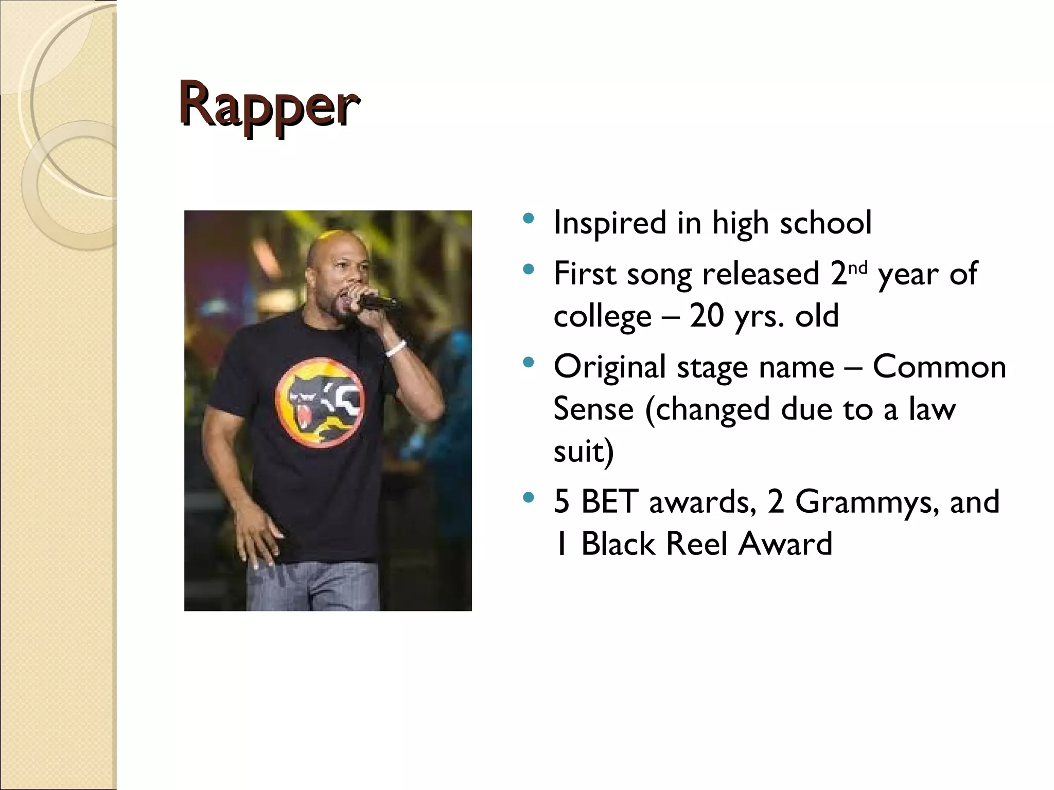 Common - Agent of Social Change | PPT