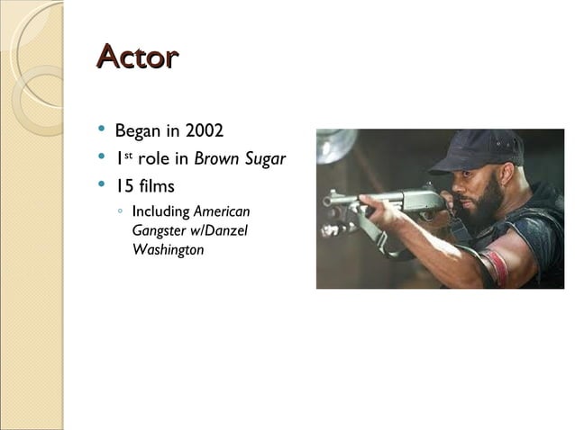 Common - Agent of Social Change | PPT