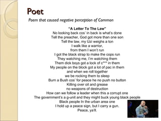 Common - Agent of Social Change | PPT