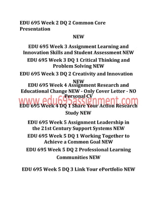 Ash edu-695-entire-course-new | PPT