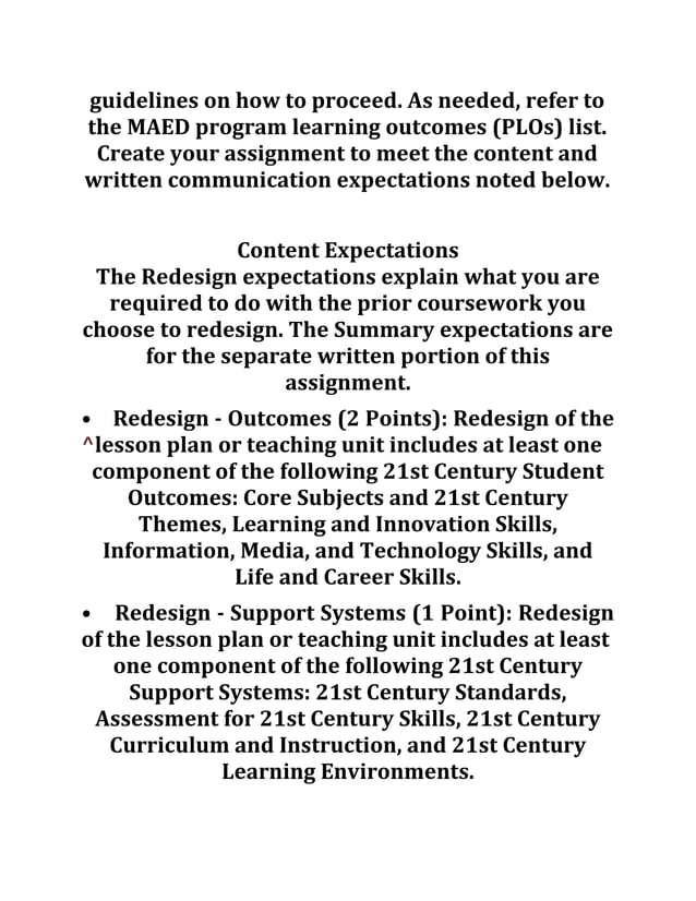 Ash edu-695-week-1-assignment-21st-century-framework-revision-new | PDF