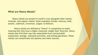 Heavy metals | PPTX