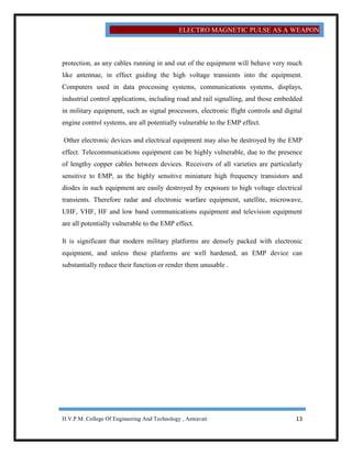 Eelctro-Magnetic-Pulse USE AS A WEAPON | PDF