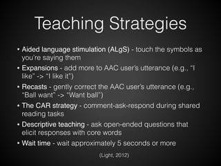 Aided Language Stimulation for All Communication Partners of Children ...
