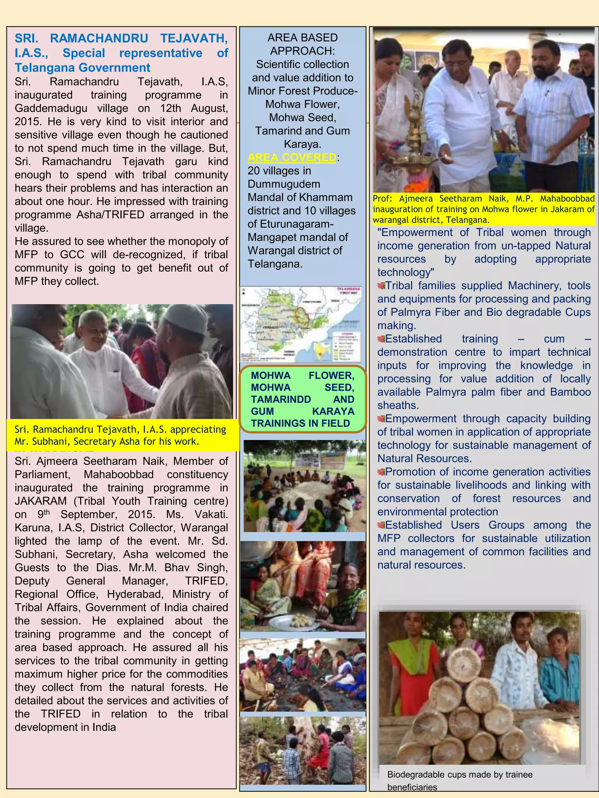 Asha annual report 2015 16 | PPTX