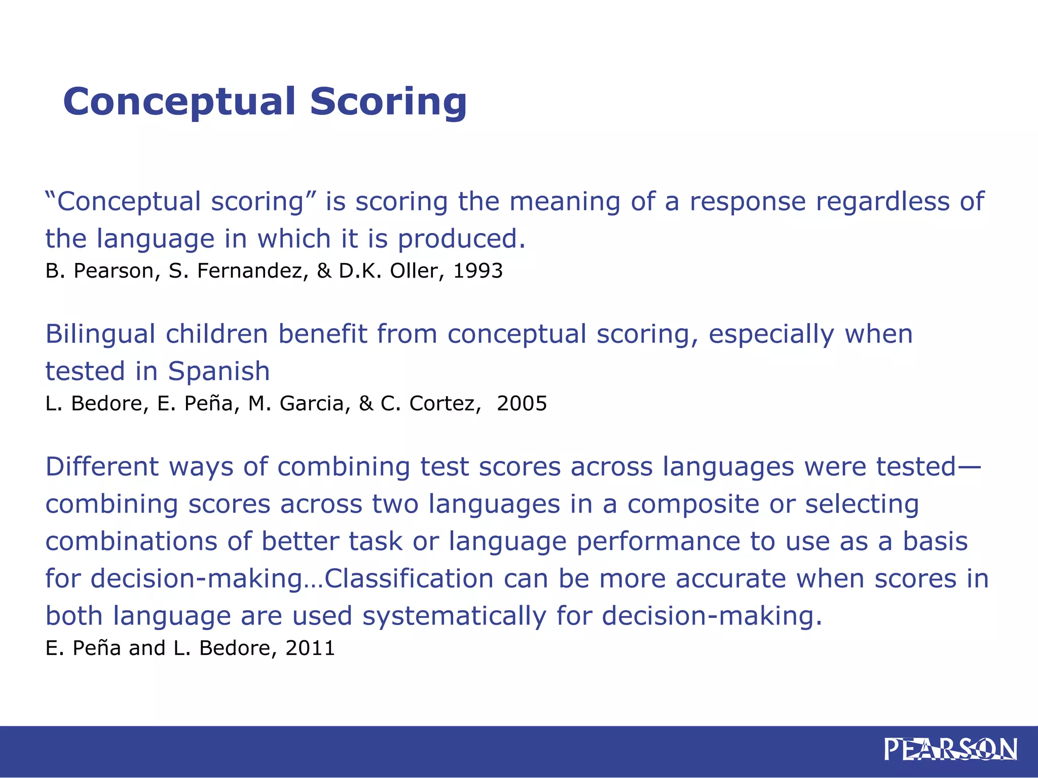 Asha conceptual scoring presentation 2011 final 2 | PPT