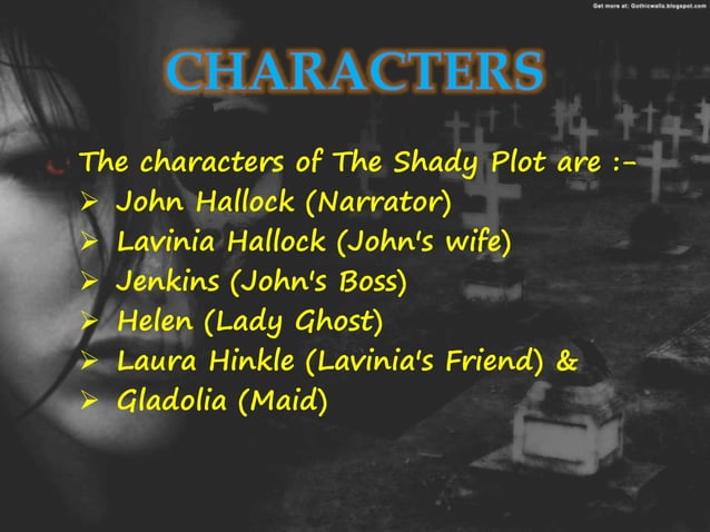 A shady plot | PPTX | Paranormal Phenomena | Hobbies & Interests