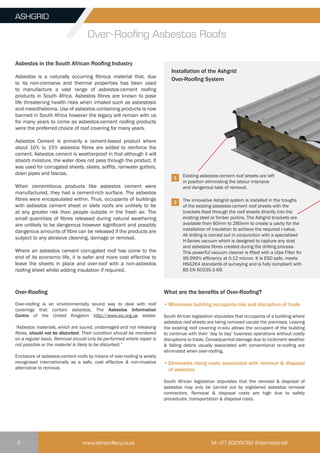 Ash and lacy sa over roofing asbestos roofs | PDF