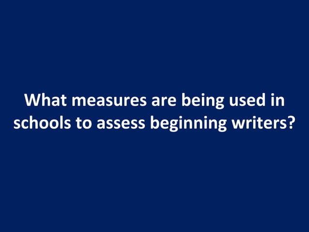 Asha Beginning Writing Outcomes Measure | PPT