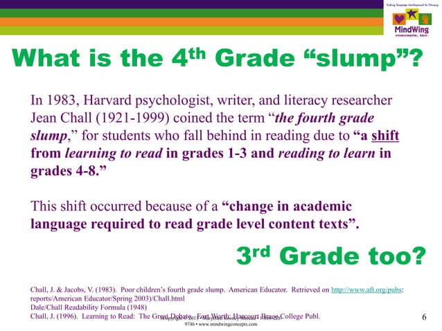 Overcoming the 3rd and 4th Grade Slump: Blending Narrative and ...
