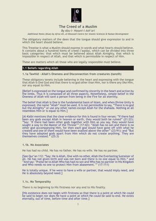 Ashari Aqeedah | PDF