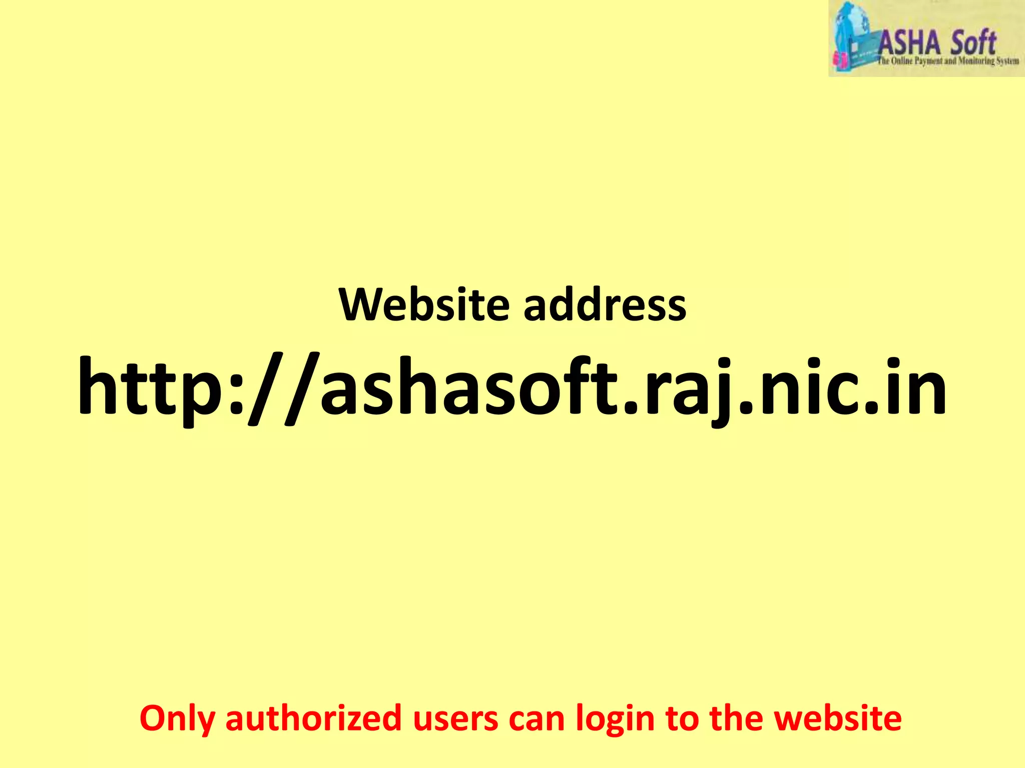 Asha soft presentation | PPT