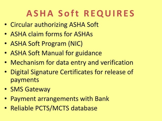 Asha soft presentation | PPT