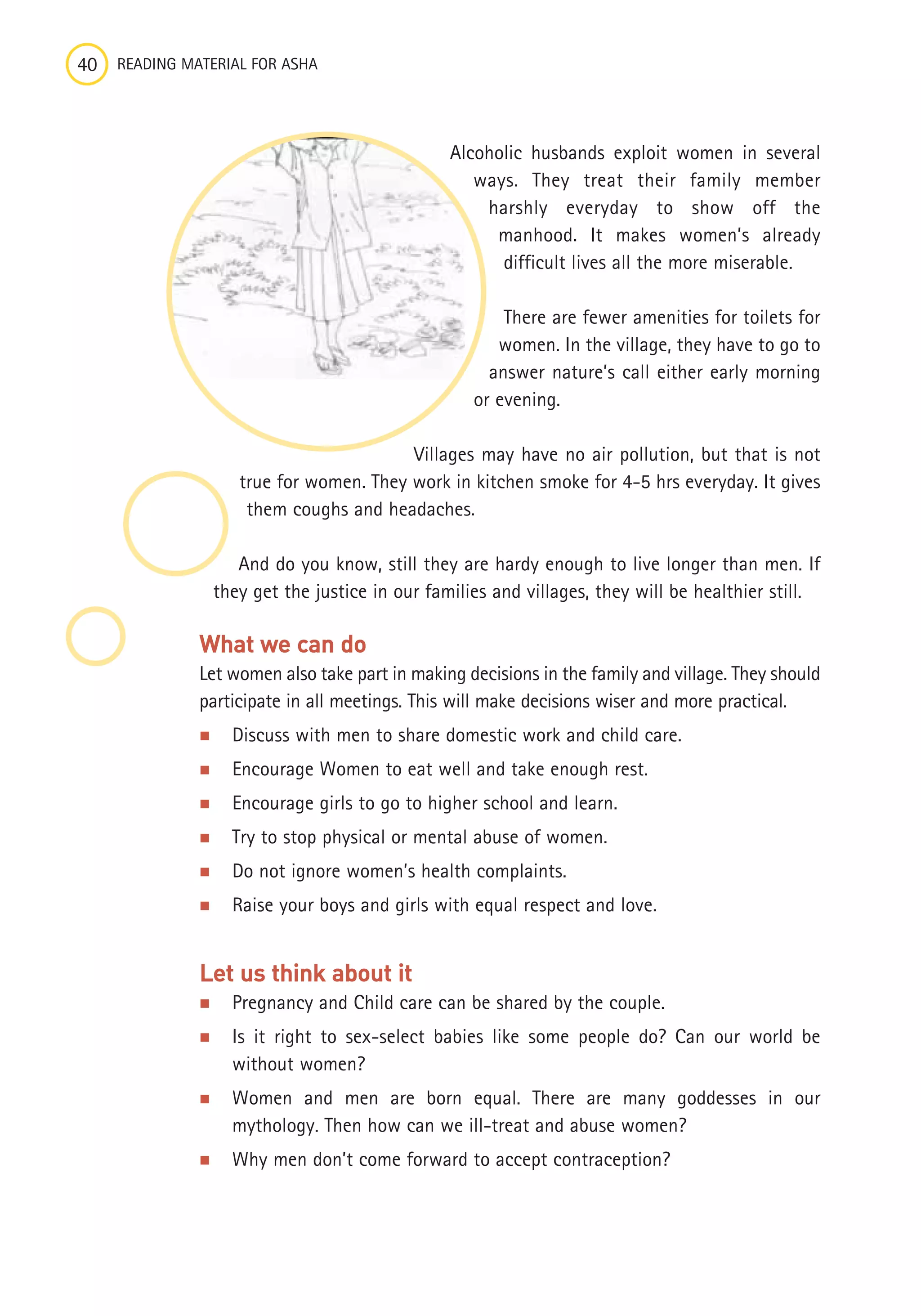 Asha training book no-1 pdf | PDF