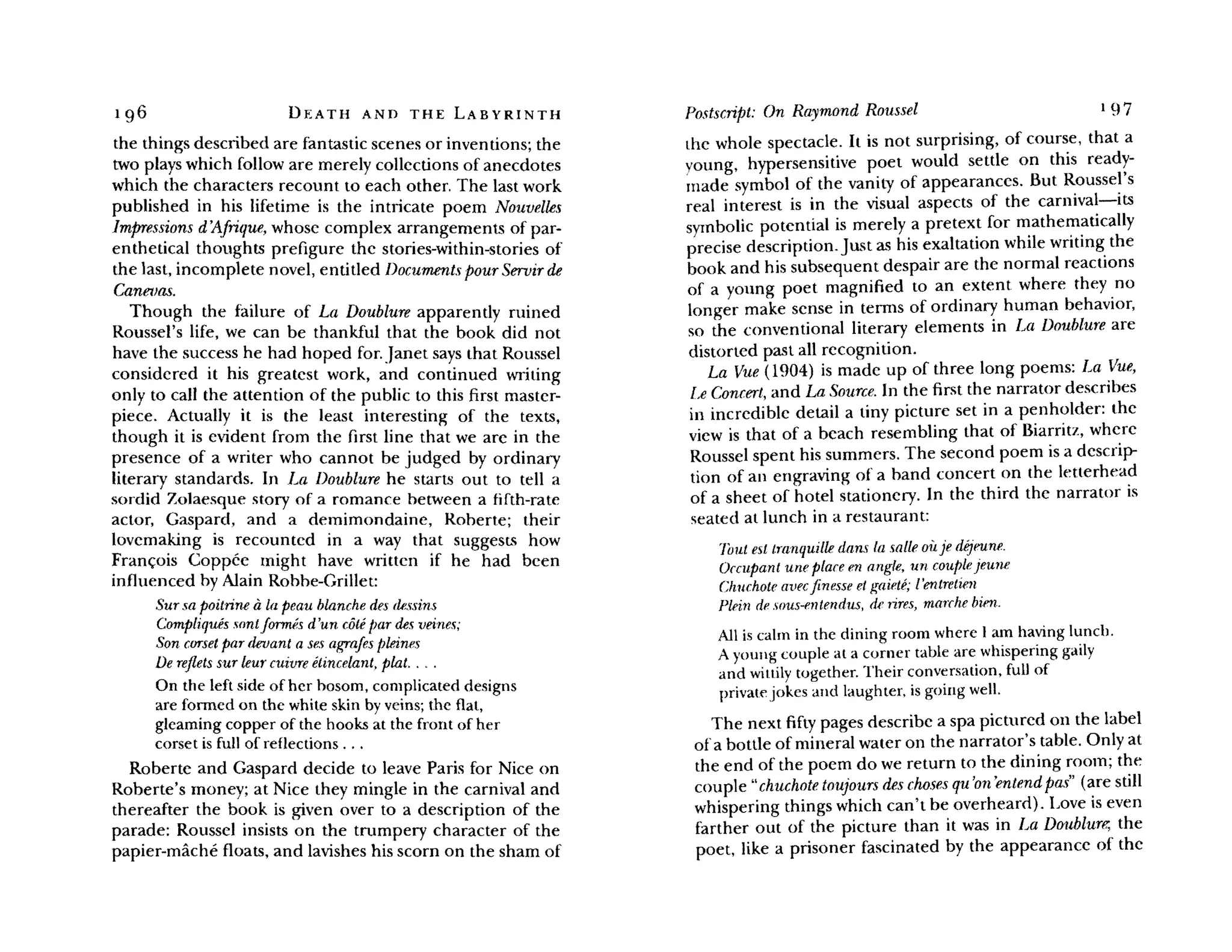 Ashbery, john - on raymond roussel | PDF