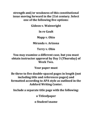 Ash crj 514 week 2 assignment u | PDF