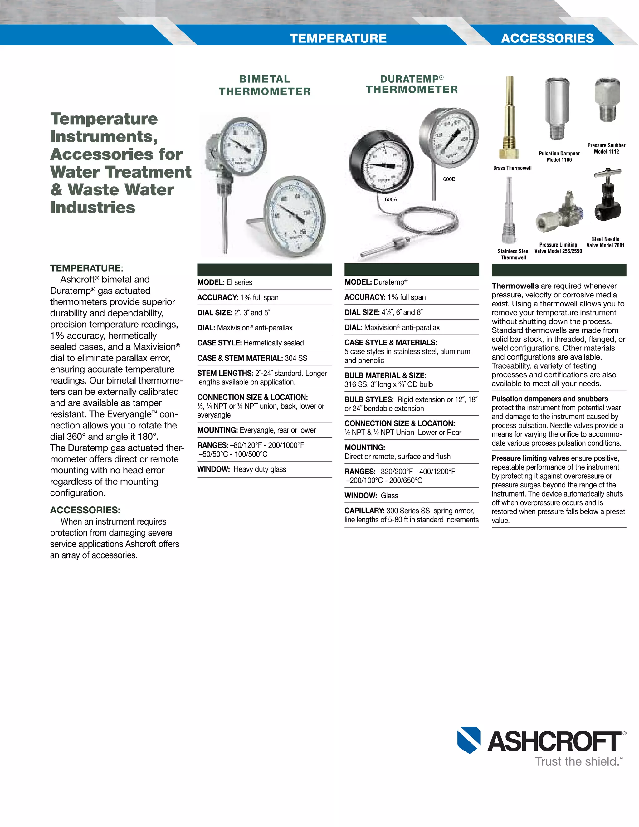 Ashcroft Gauges - Instrumentation For Water & Waste Water Treatment ...