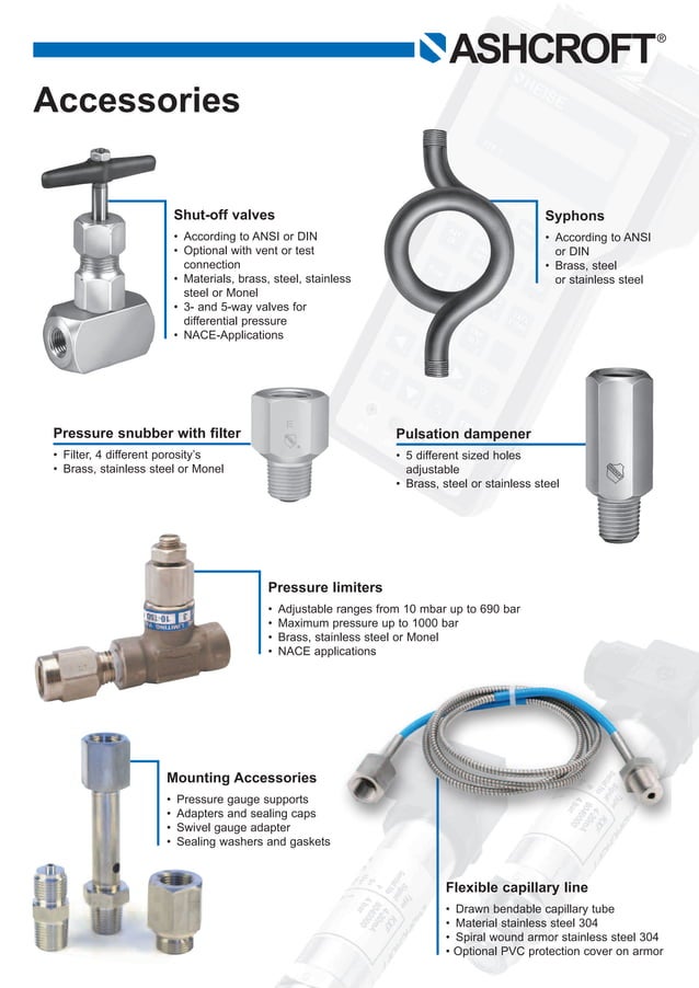 Ashcroft Inc - Product Overview | PDF