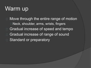 Prevention of musculoskeletal injuries in performing artists | PPTX ...