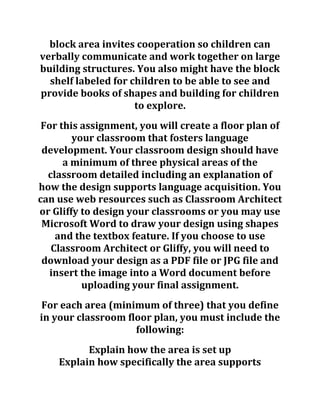 Ash ece 315 week 2 assignment language rich environment | PDF