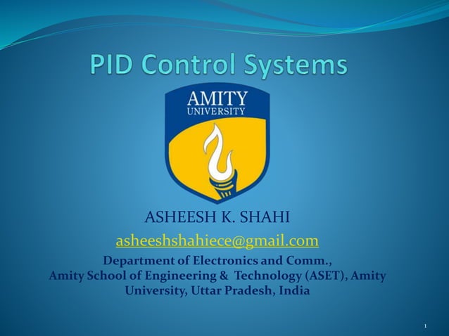 PID Control System | PPTX | Consumer Electronics | Technology & Computing