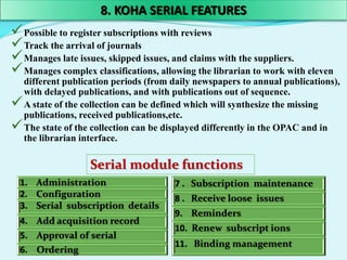 Management of Journals Through Koha Open Source Software: an Overview ...
