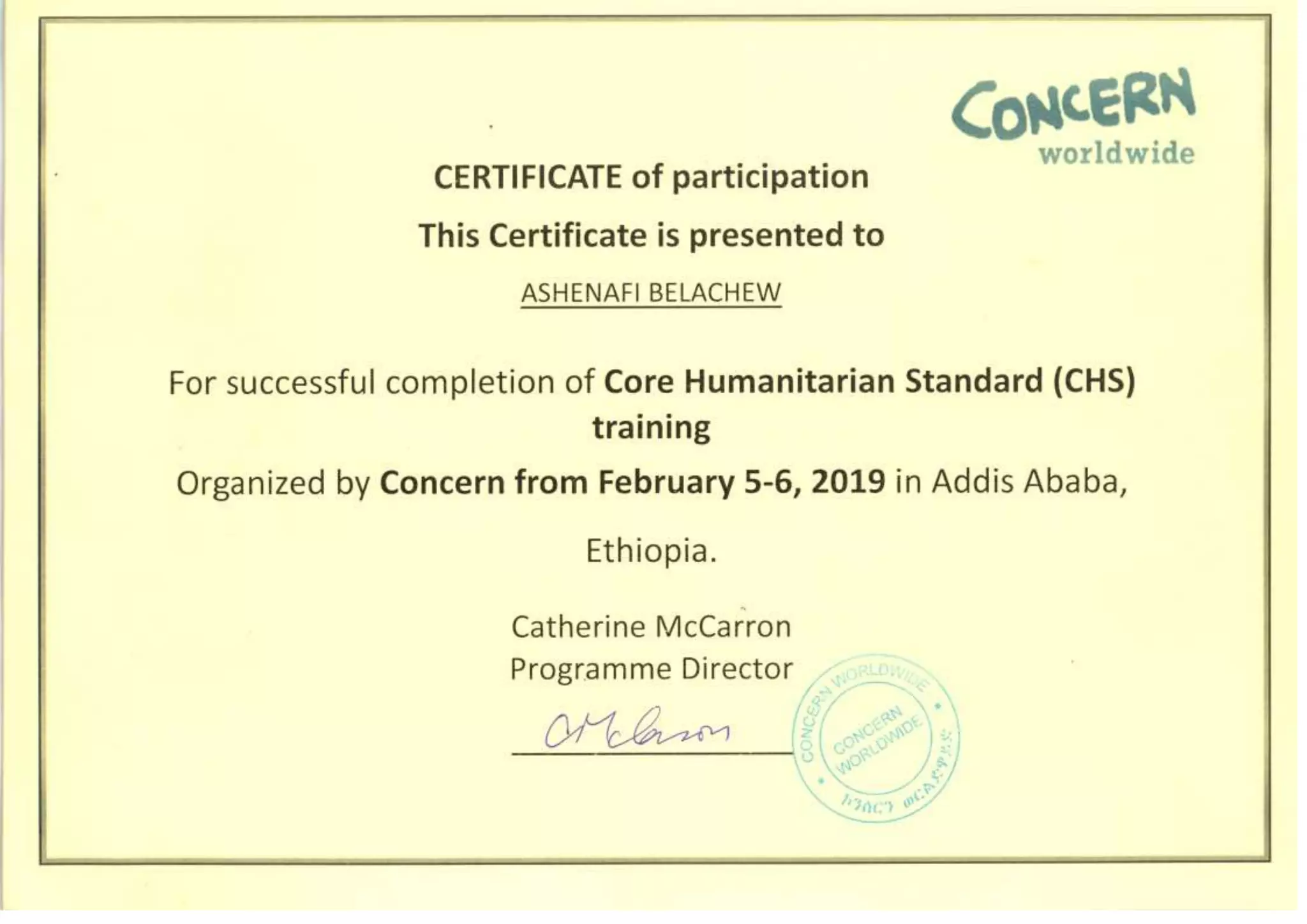 Ashenafi certificates | PDF
