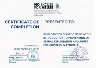 Ashenafi certificates | PDF