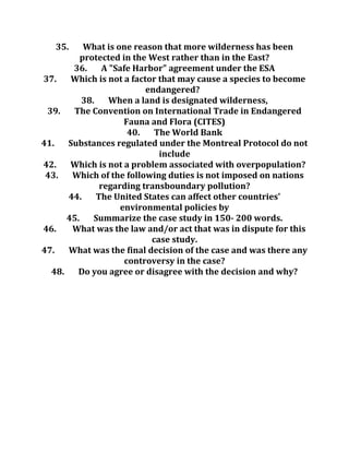 Ash env 320 final exam guide | DOC