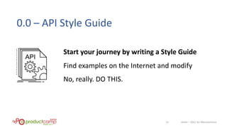 A lifecycle for microservices | PPT