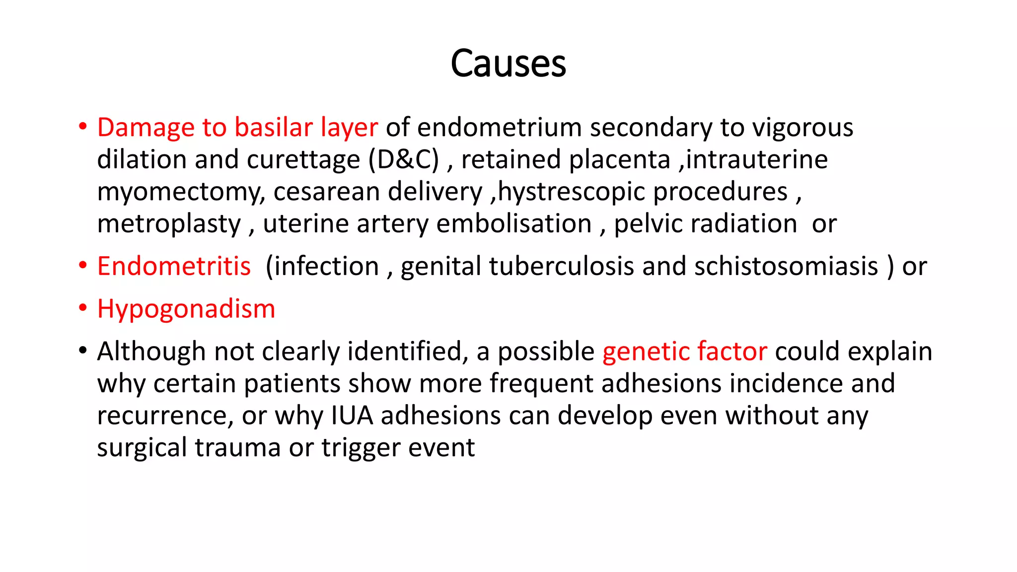 Asherman syndrome | PPTX