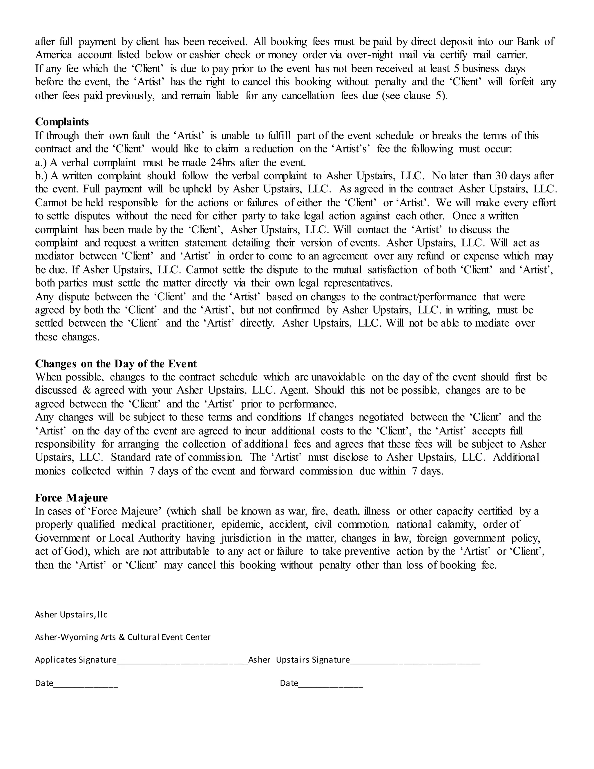Asher upstairs rental agreement | DOCX