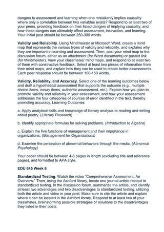 Ashford edu 645 entire course | PDF