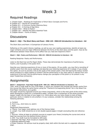 Ashford eng 125 introduction to literature (documents and forms) | DOCX