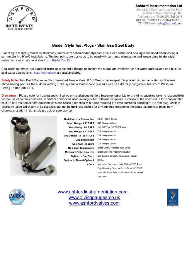 Ashford instrumentation product offering | PDF