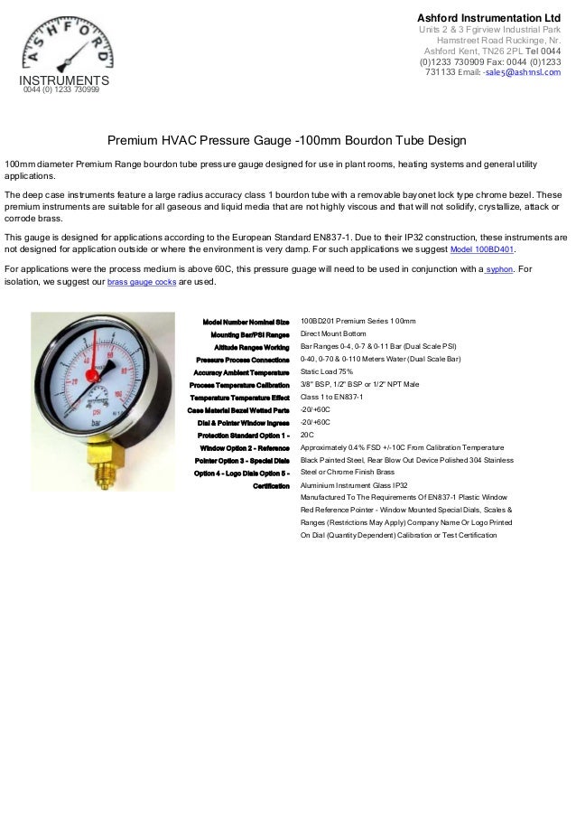 Ashford instrumentation product offering | PDF