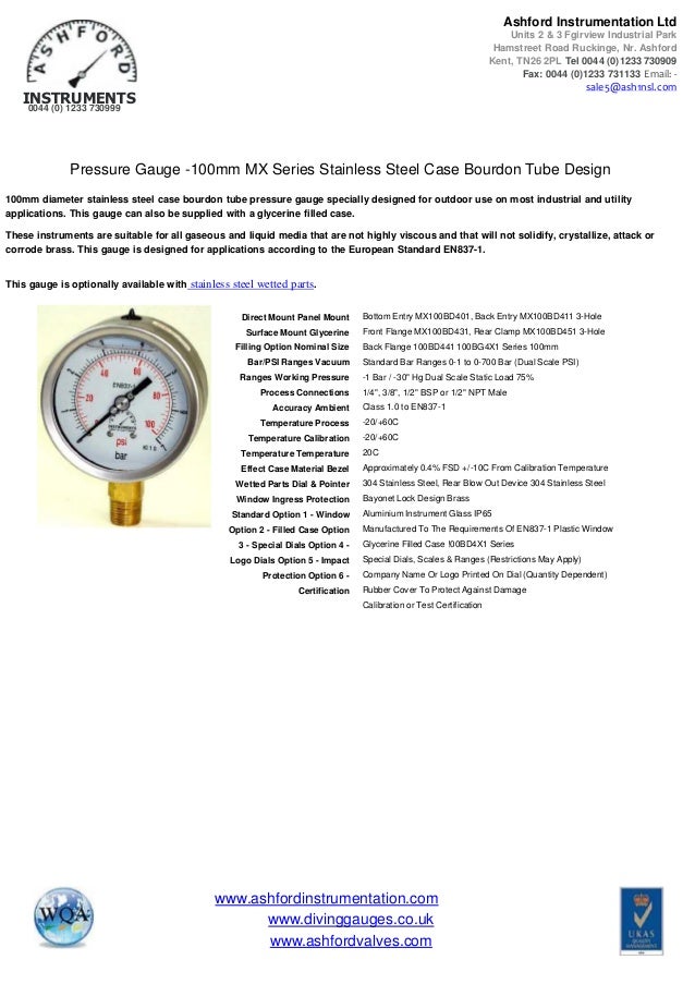 Ashford instrumentation product offering | PDF